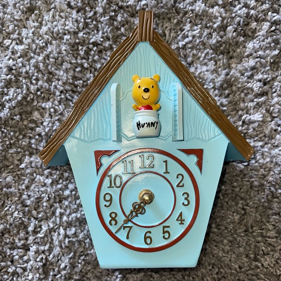 Disney | Other | Disney Winnie The Pooh Figural Pooh Bear House Table Clock | Poshmark
